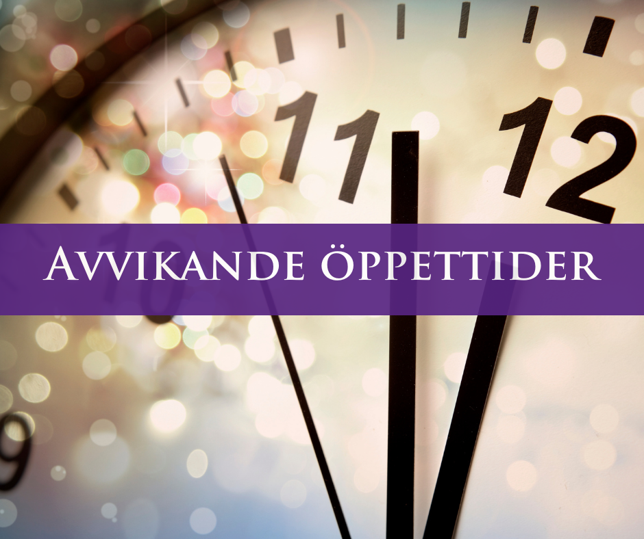Avvikande öppettider under jul & nyår - Tavex Sweden